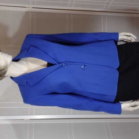 louben | Jackets & Coats | Louben Royal Blue Wool And Cashmere Blazer 8 ...
